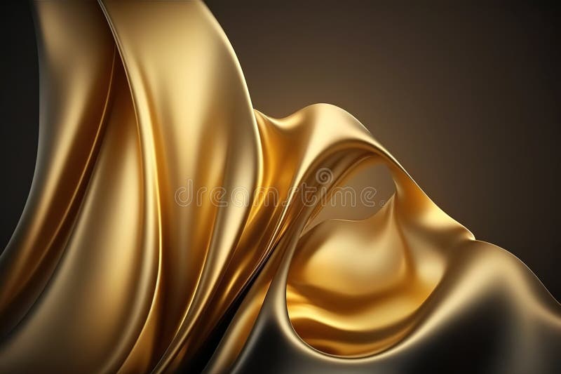 Luxary Gold Silk Fabric Wallpaper.Generative AI Stock Illustration ...