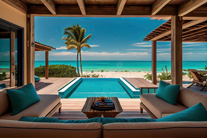 Luxe Beachfront Villa with Infinity Pool, Private Deck, and Ocean Views ...