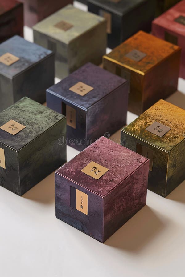 Luxe Cosmetic Packaging Display Stock Image - Image of design, branding ...