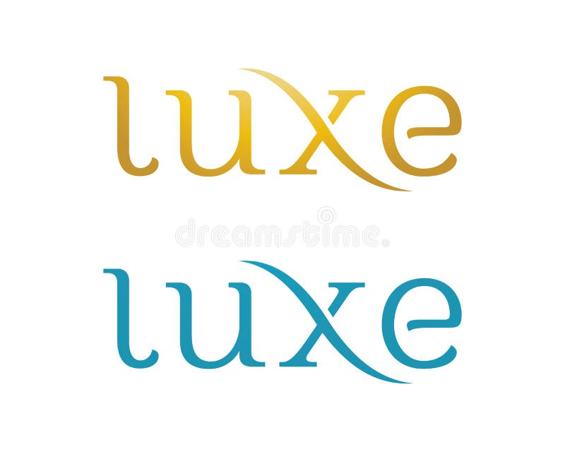 Luxe Text Title Logo Template Stock Vector - Illustration of element ...