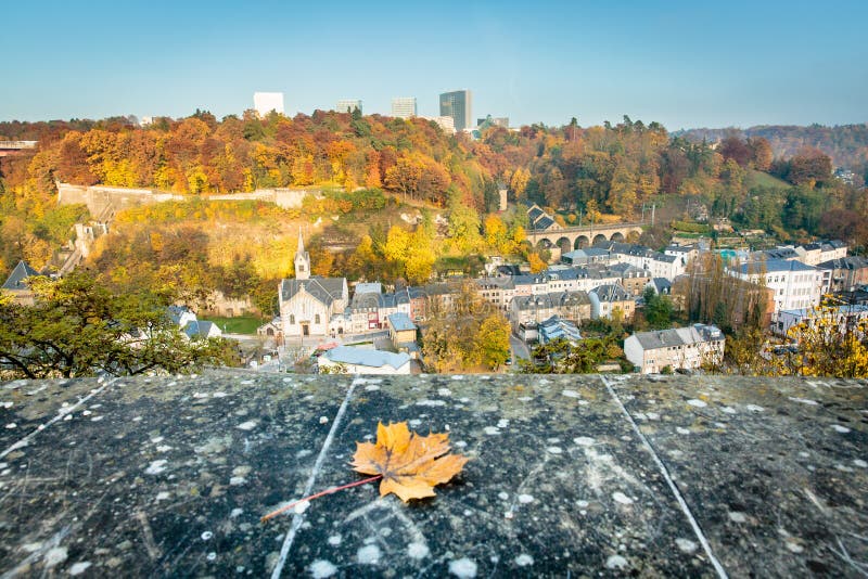 Luxembourg image stock. Image du patrimoine, automne - 61679575