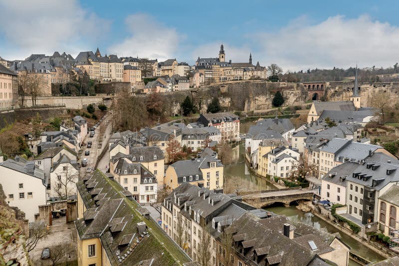 Luxembourg City, Capital of Luxembourg, View of Old Town Stock Image ...