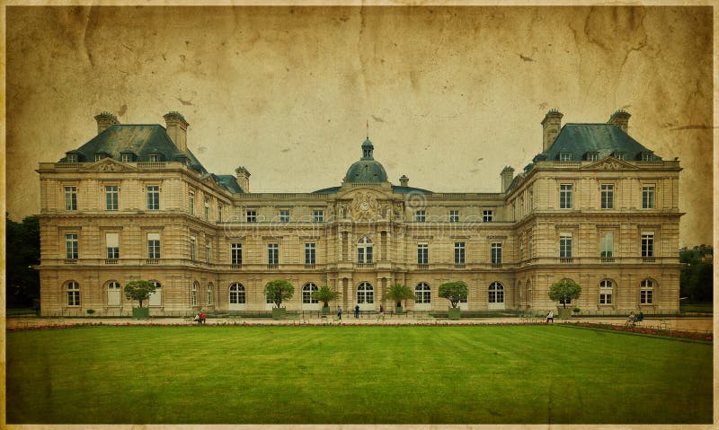 The Luxembourg Palace, Paris. French Senate. Stock Photo - Image of ...