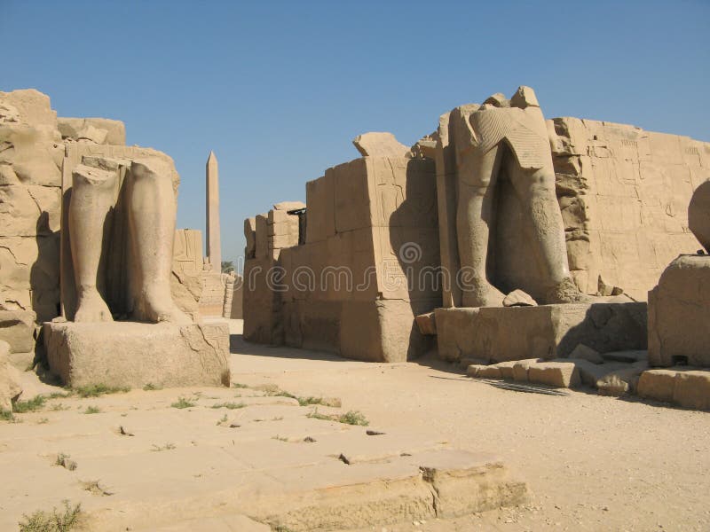 Luxor temple stock photo. Image of famous, historic, crumbling - 4105630