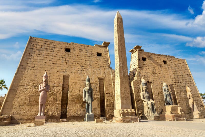 Luxor Temple in Luxor, Egypt Editorial Stock Image - Image of carving ...