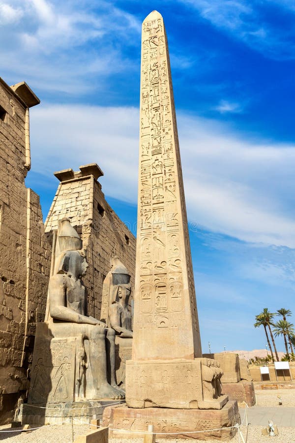Luxor Temple in Luxor, Egypt Stock Photo - Image of symbol, carved ...