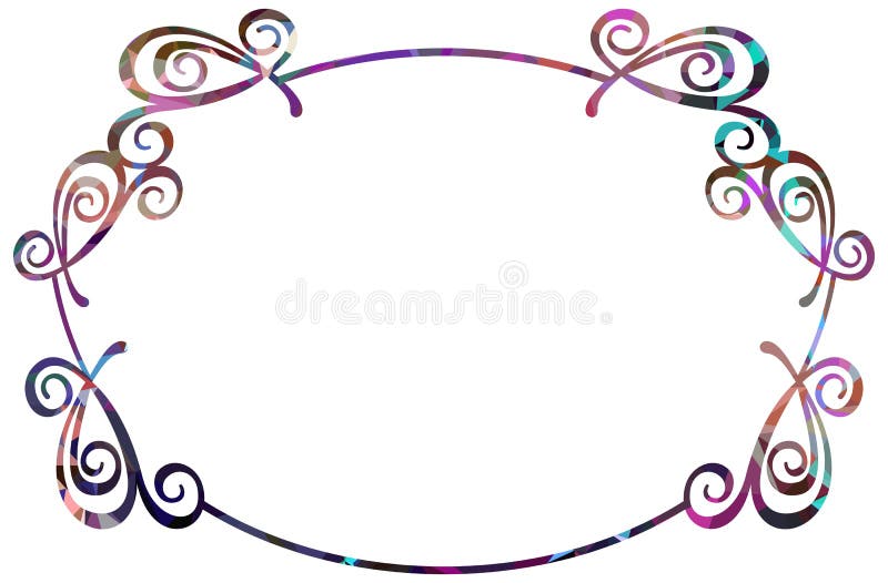 Luxurious Abstract Round Frame. Vector Clip Art. Stock Vector ...