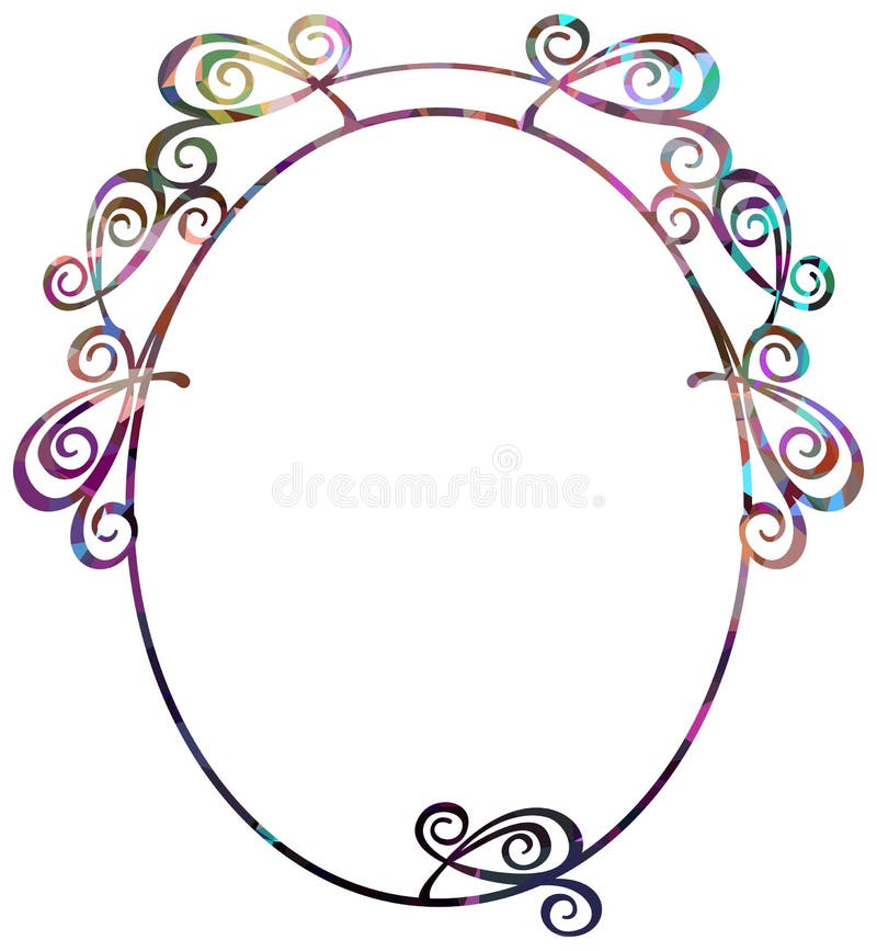 Luxurious Abstract Round Frame. Vector Clip Art. Stock Vector ...