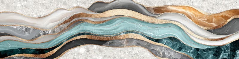Luxurious Agate, Ivory and Copper Marble Background with Soft Green ...