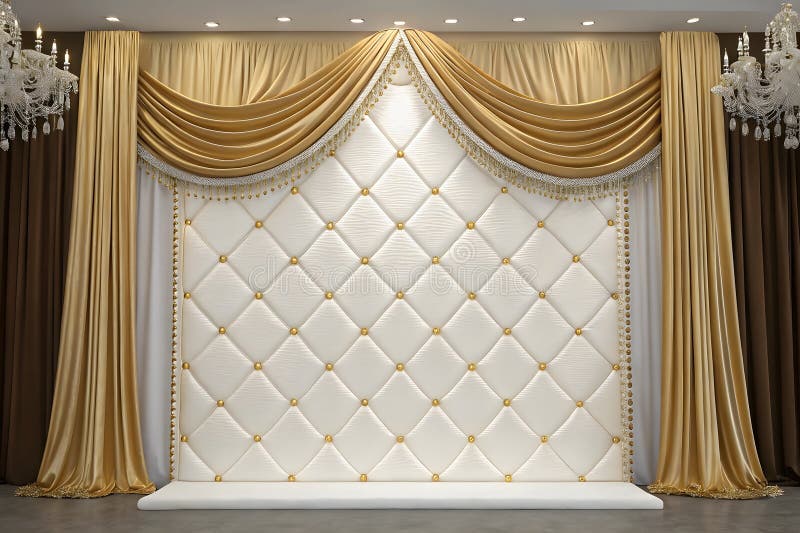 Luxurious Backdrop for a Special Event, Backdrop Should Feature a Large ...