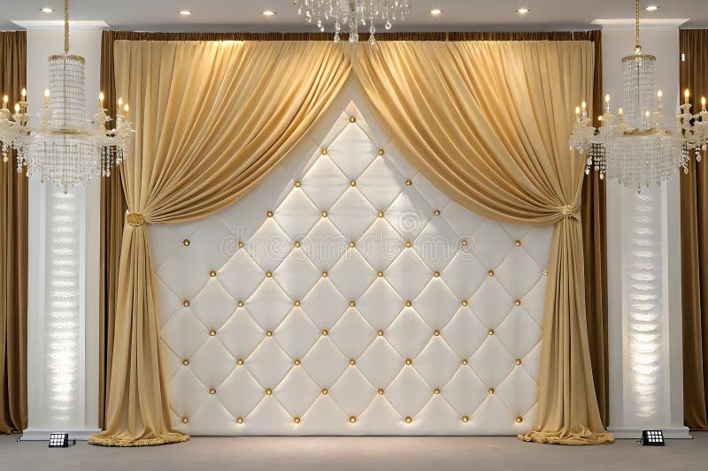 Luxurious Backdrop for a Special Event, Backdrop Should Feature a Large ...