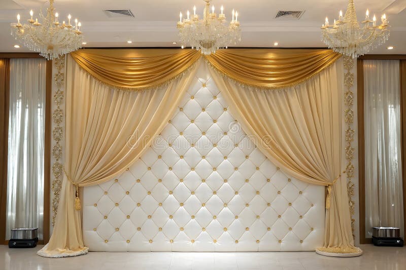 Luxurious Backdrop for a Special Event, Backdrop Should Feature a Large ...