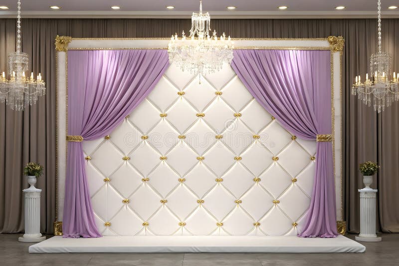 Luxurious Backdrop for a Special Event, Backdrop Should Feature a Large ...