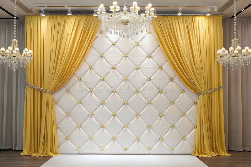 Luxurious Backdrop for a Special Event, Backdrop Should Feature a Large ...