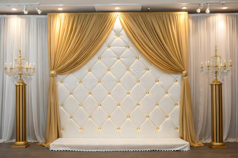 Luxurious Backdrop for a Special Event, Backdrop Should Feature a Large ...