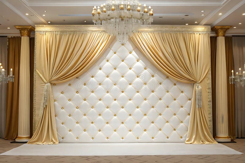 Luxurious Backdrop for a Special Event, Backdrop Should Feature a Large ...