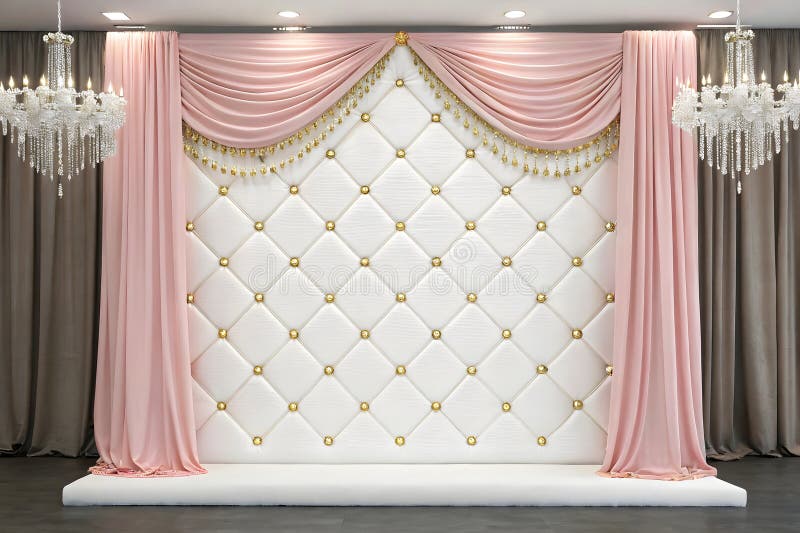 Luxurious Backdrop for a Special Event, Backdrop Should Feature a Large ...