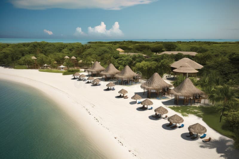 Luxurious Beachfront Resort, with Private Cabanas and White Sand ...