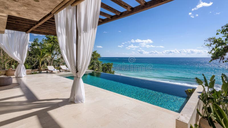 Luxurious Beachfront Villa Experience Tropical Paradise Visual Content ...
