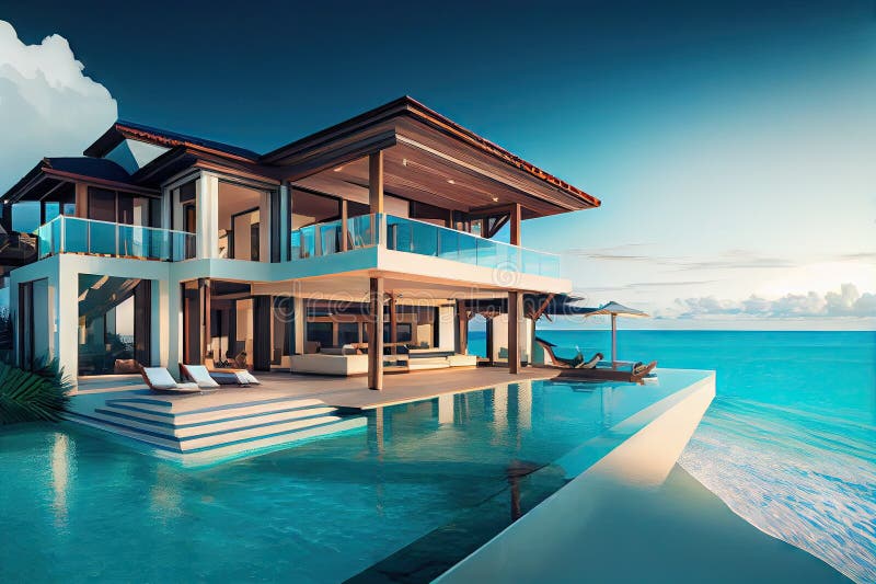 Luxurious Beachfront Villa, with Infinity Pool and Breathtaking Ocean ...
