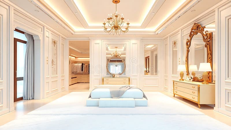 Palatial Elegance: a Masterpiece in Interior Design Stock Image - Image ...