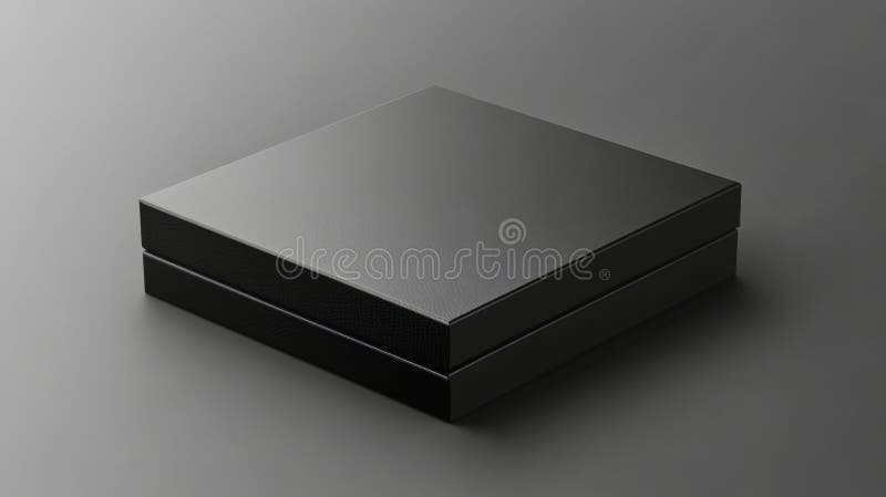 Luxurious Black Box Mockup Showcasing Elegant Packaging Design Concept ...