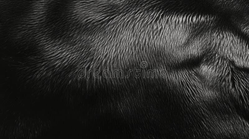 Luxurious Black Fur Texture Background Abstract Animal Hide Pattern for ...