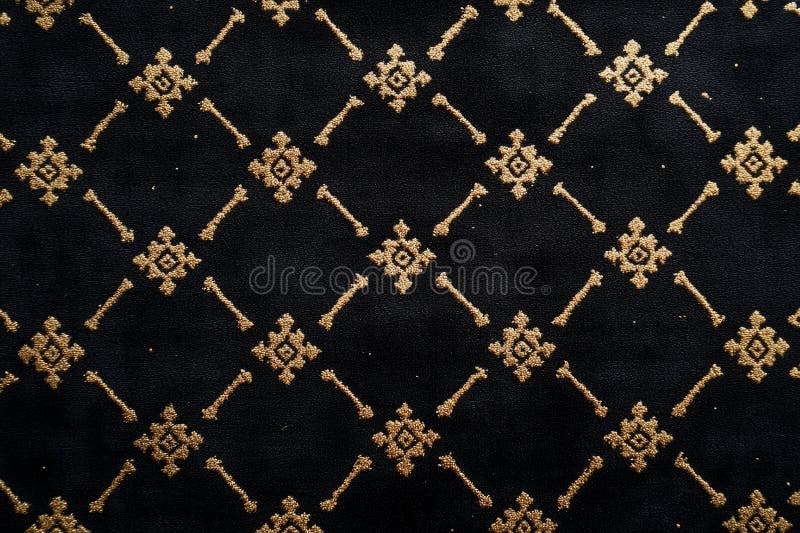 Luxurious Black and Gold Fabric Pattern Creating an Elegant and ...