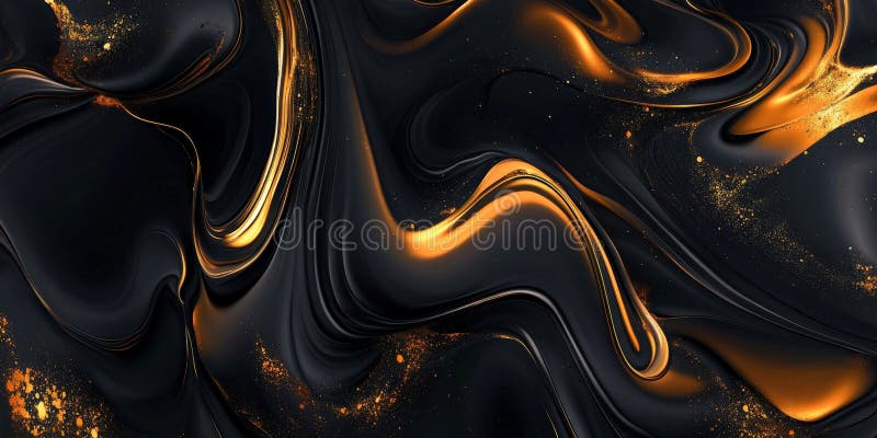 Luxurious Black Gold Marble Stone Background Intricate Veining Stock ...