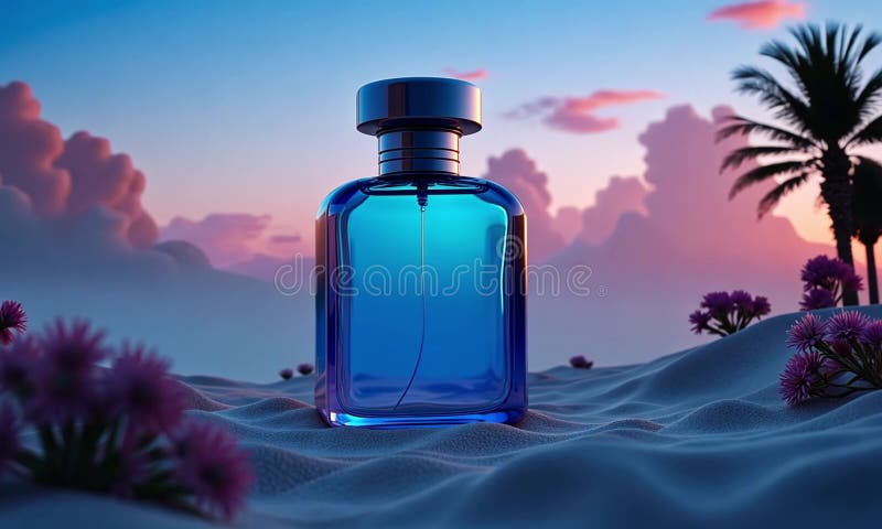 Luxury Perfume Bottle in Desert Sunset Stock Footage - Video of desert ...