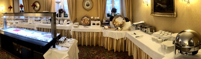 Luxurious Breakfast Buffet in the Luxus Hotel Editorial Photography ...