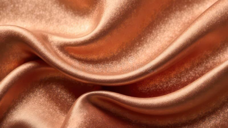 Luxurious Bronze Silk Fabric with Elegant Draping and Rich Texture ...