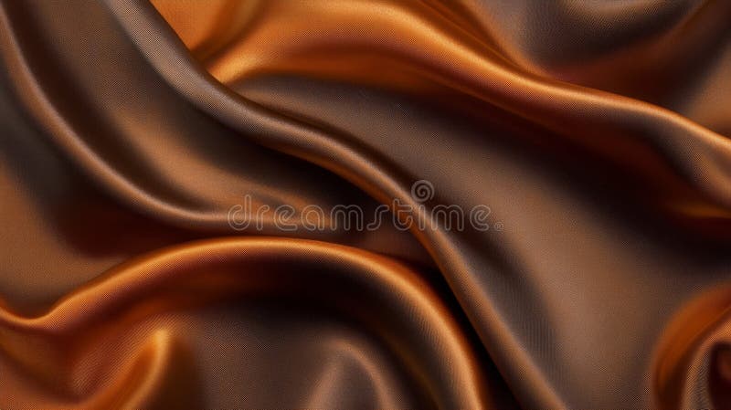 Luxurious Brown and Gold Silk Fabric Texture Stock Illustration ...