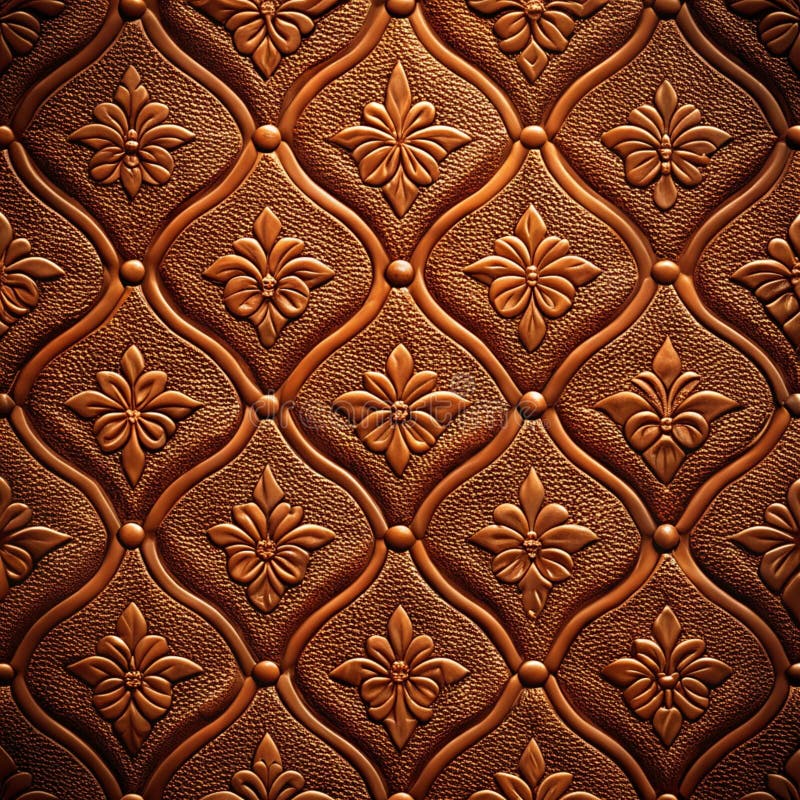 Luxury Brown Leather Texture with Genuine Pattern for Upscale Design ...