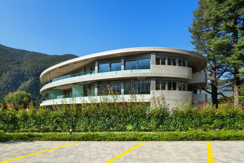 Luxurious Building Exterior Stock Photo - Image of space, facade: 80676326