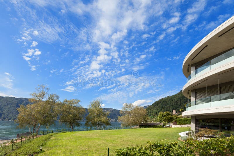 Luxurious Building Exterior Stock Photo - Image of contemporary, view ...