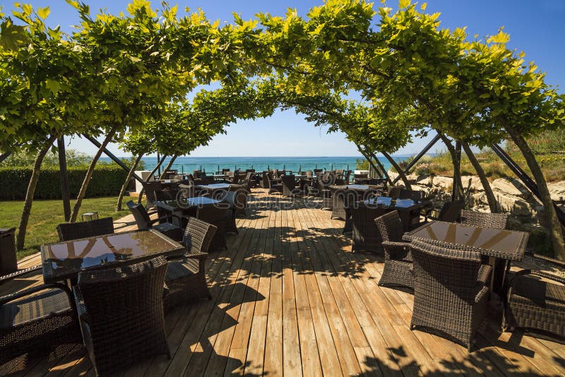 Beach cafe stock photo. Image of place, beautiful, colorful - 26389518