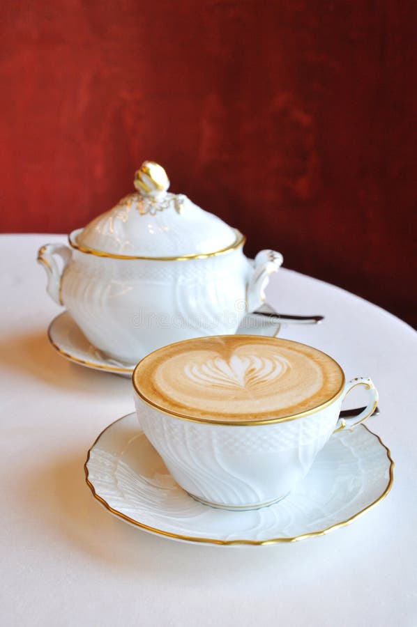 Luxurious Cappuccino Coffee Stock Image - Image of sweet, cappuchino ...