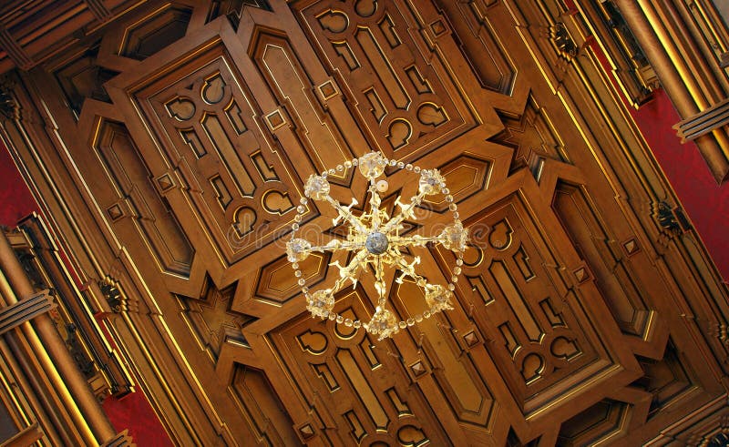 Luxurious ceiling lights stock image. Image of stylish - 32045623