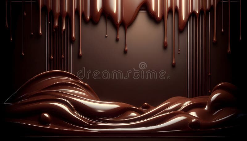 Luxurious Chocolate Drip Background Stock Illustration - Illustration ...