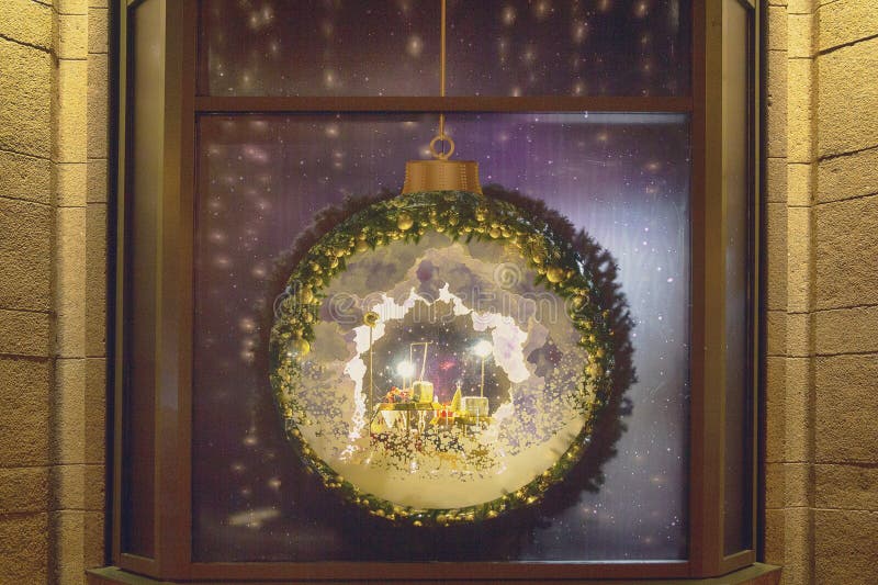 Luxurious Christmas Showcase Stock Photo - Image of merry, colorful ...