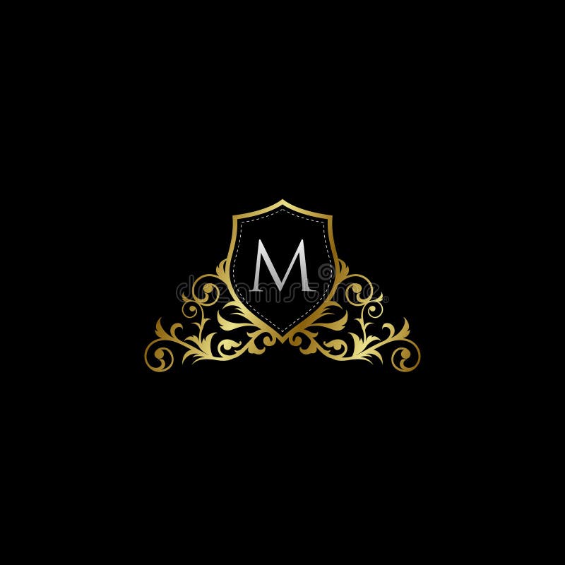 Luxurious Classy Letter M Logo Vector Stock Illustration - Illustration ...
