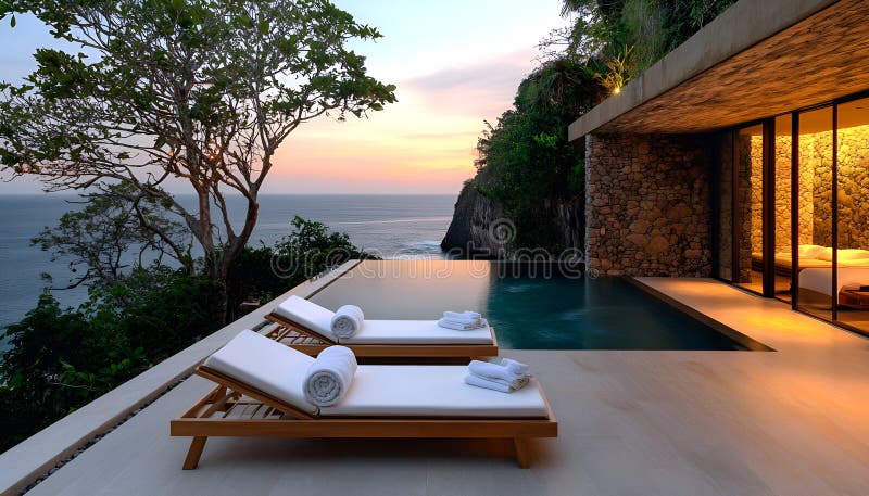 Luxurious Cliffside Villa Retreat with Infinity Pool Overlooking the ...