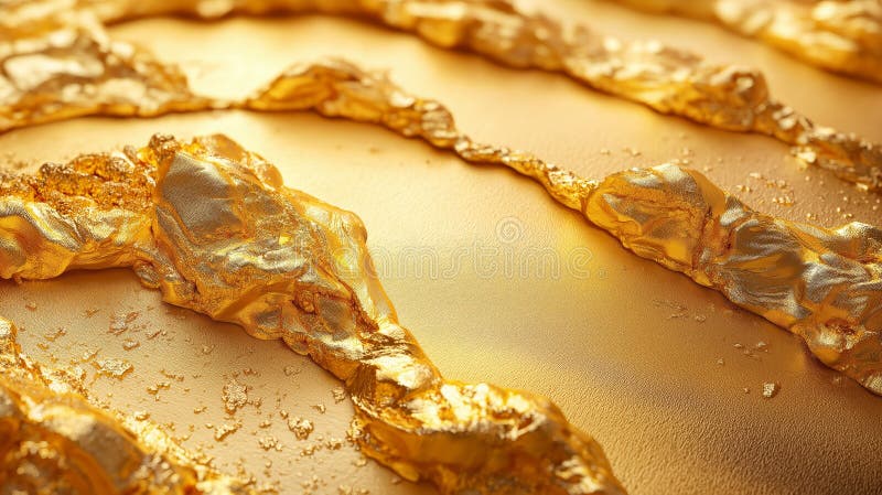 A Shimmering Gold Ornament Hanging from a String Stock Photo - Image of ...