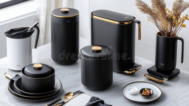 Luxurious Compact Kitchenware Collection Featuring Elegant Design and ...