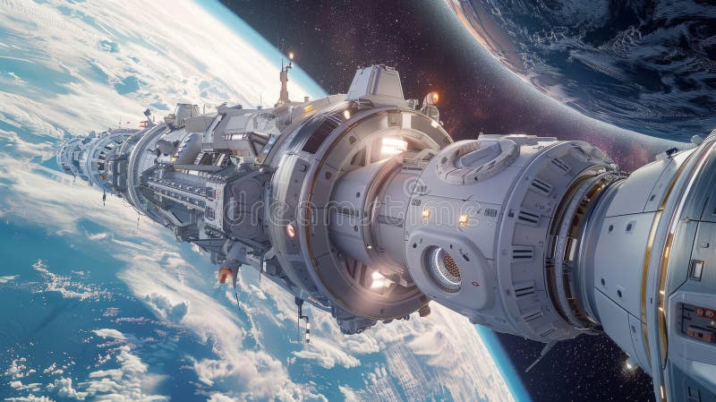 Luxurious Compact Space Stations Orbiting Earth Offering Personalized ...