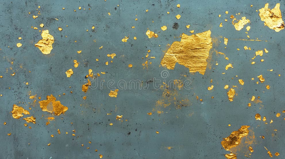 Luxurious Concrete Texture with Brushed Gold Plated Surface Design for ...