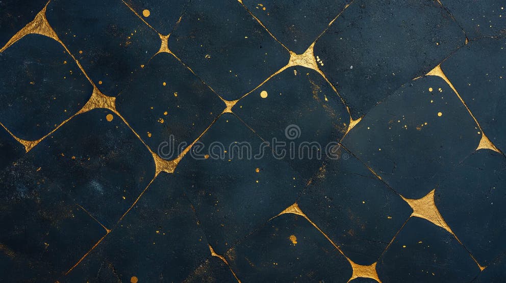 Luxurious Concrete Texture with Gold Inlaid Patterns for Elegant Design ...
