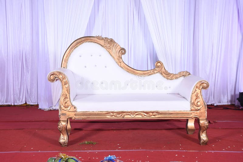 Luxurious Couch in a Wedding Stock Image - Image of table, christmas ...