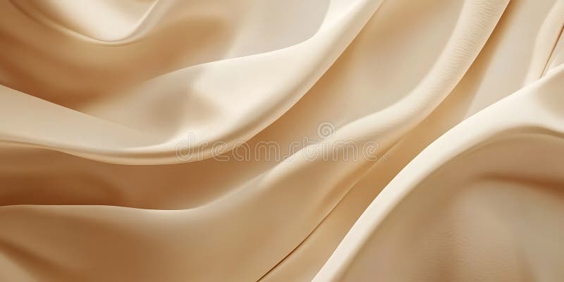 Luxurious Cream Fabric Texture: Soft, Draped Background Stock ...